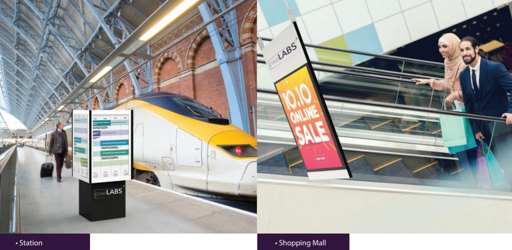 TRANSIT, LOBBY, & MALL INFORMATIVE SCREENS – Pixel Labs